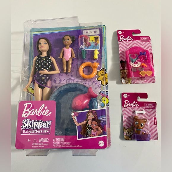 Barbie | Toys | Barbie Skipper Babysitters Playset And 2 Accessories ...
